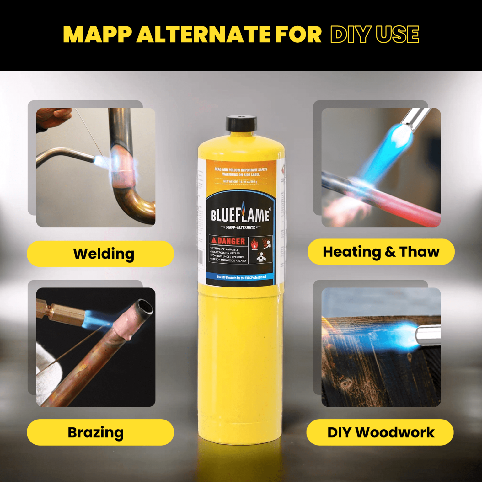 MAP-Pro Gas Cylinders | BlueFlame - Reliable MAPP Pro Gas for Professionals